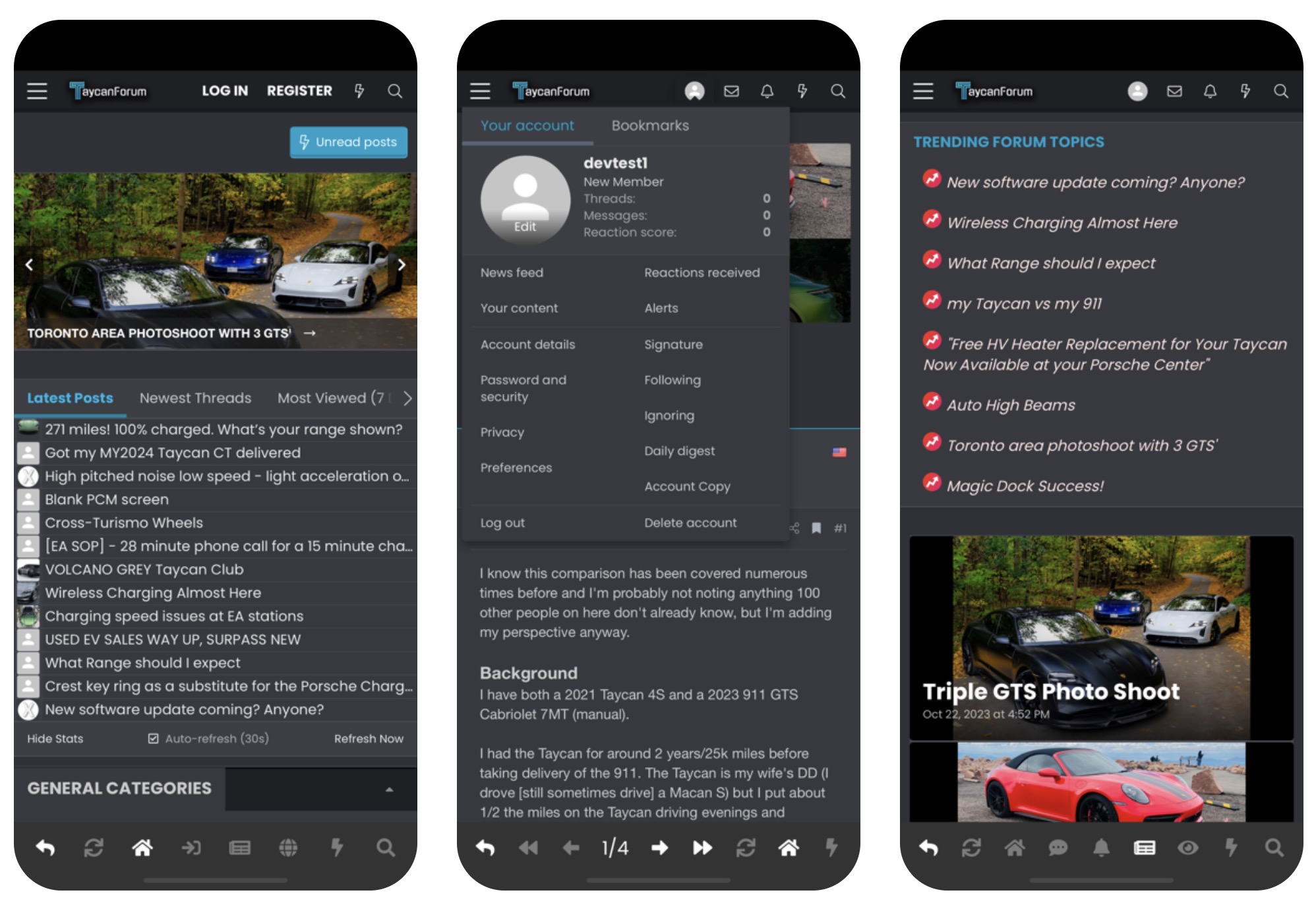 📲 Introducing the Taycan Forum App! | TaycanForum -- Porsche Taycan ...